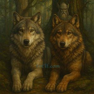Geri and Freki: The Wolves of Odin in Norse Mythology - FyElf.com